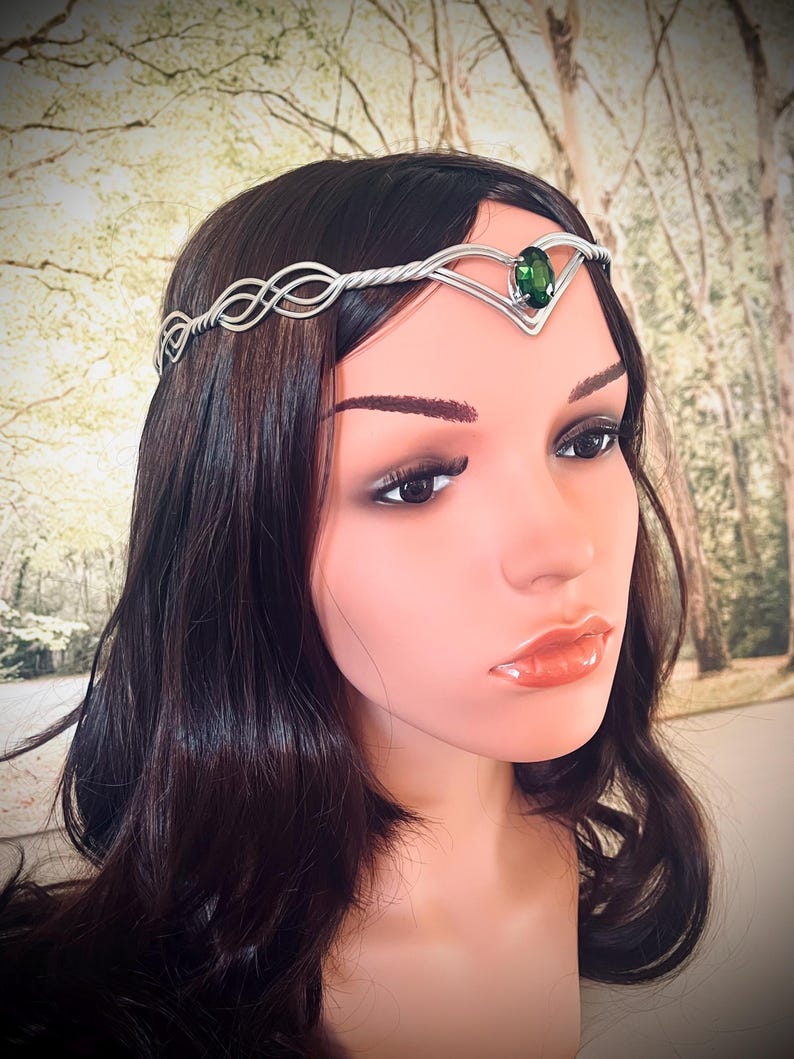 FREYA Circlet, Norse Celtic Elven Wire Crown Bridal Tiara, Wedding ...