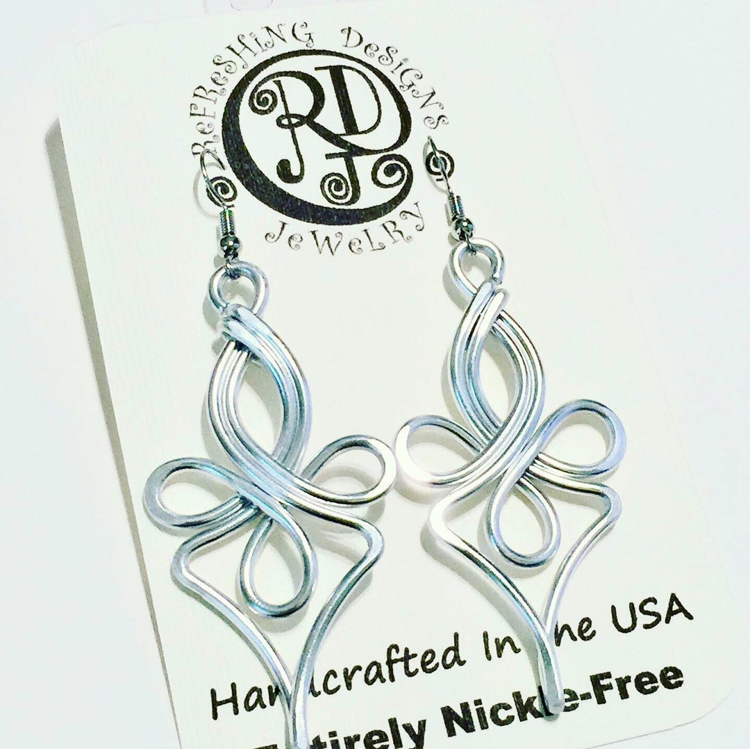 Compass Earrings - Customize Your Own Colors - Elven Knot Work Braided ...