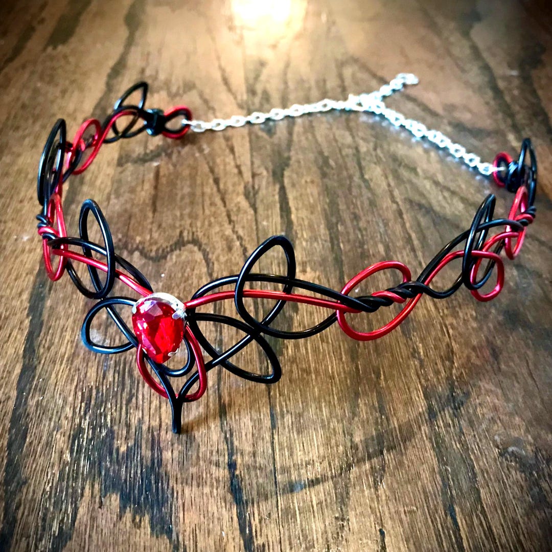 Elven DARK FAERIE Crown - Celtic Elvish Circlet - Vampire Witch ...