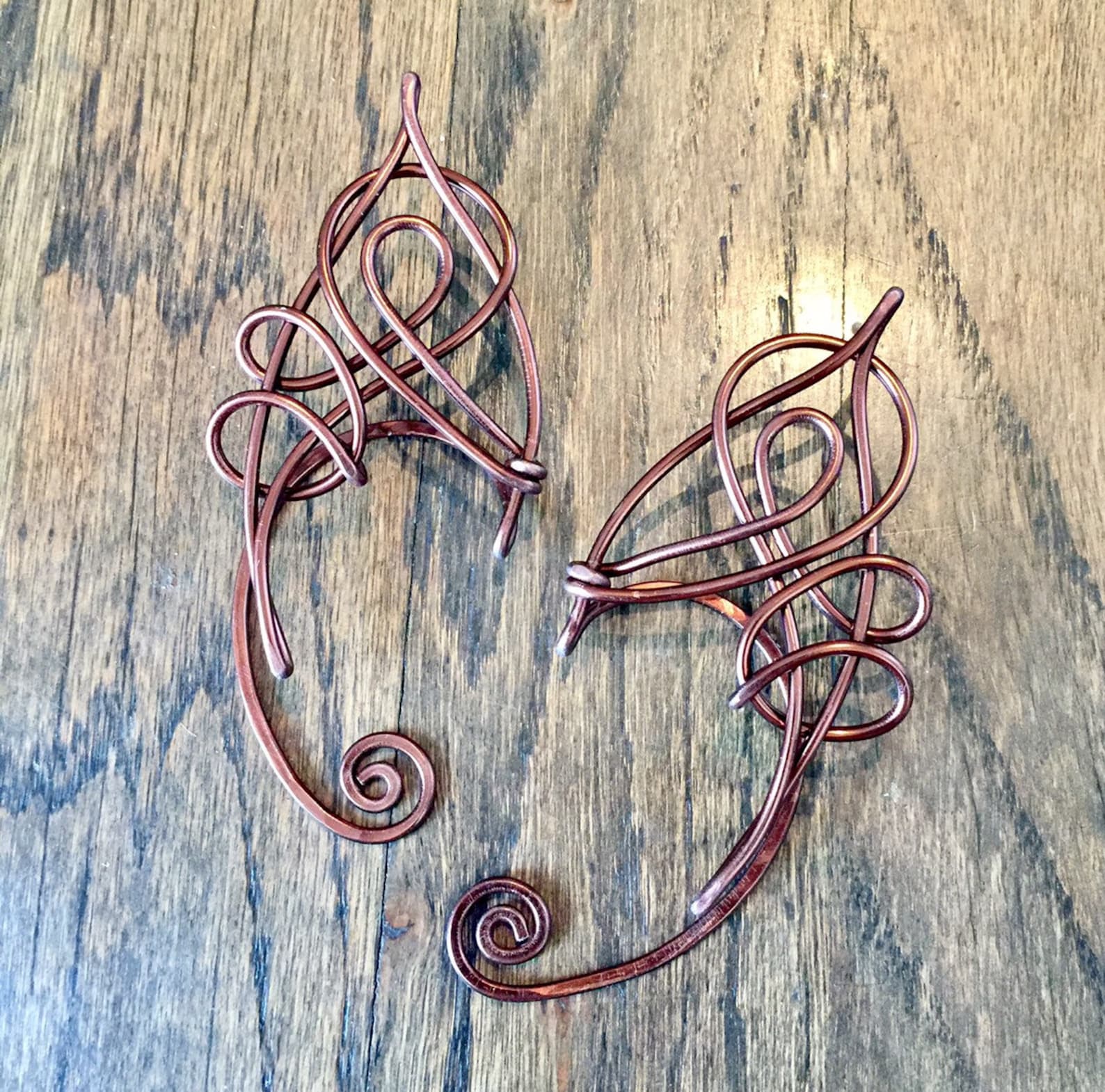 Wire Elf Ears Ear Cuffs Pair Ear Wraps Pixie Fairy - Etsy