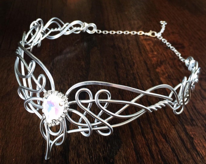 Elven Circlet Zig Zag Celtic Hand Wire Wrapped Crown Tiara Bridal ...