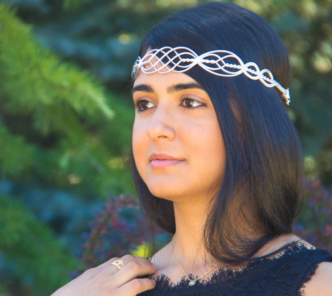 Elven Circlet ROWAN Celtic Hand Wire Wrapped Crown Tiara Headband ...