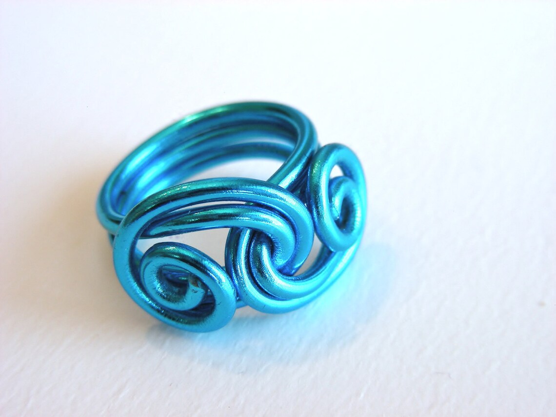 Wire Ocean Waves Ring Custom Made - Etsy