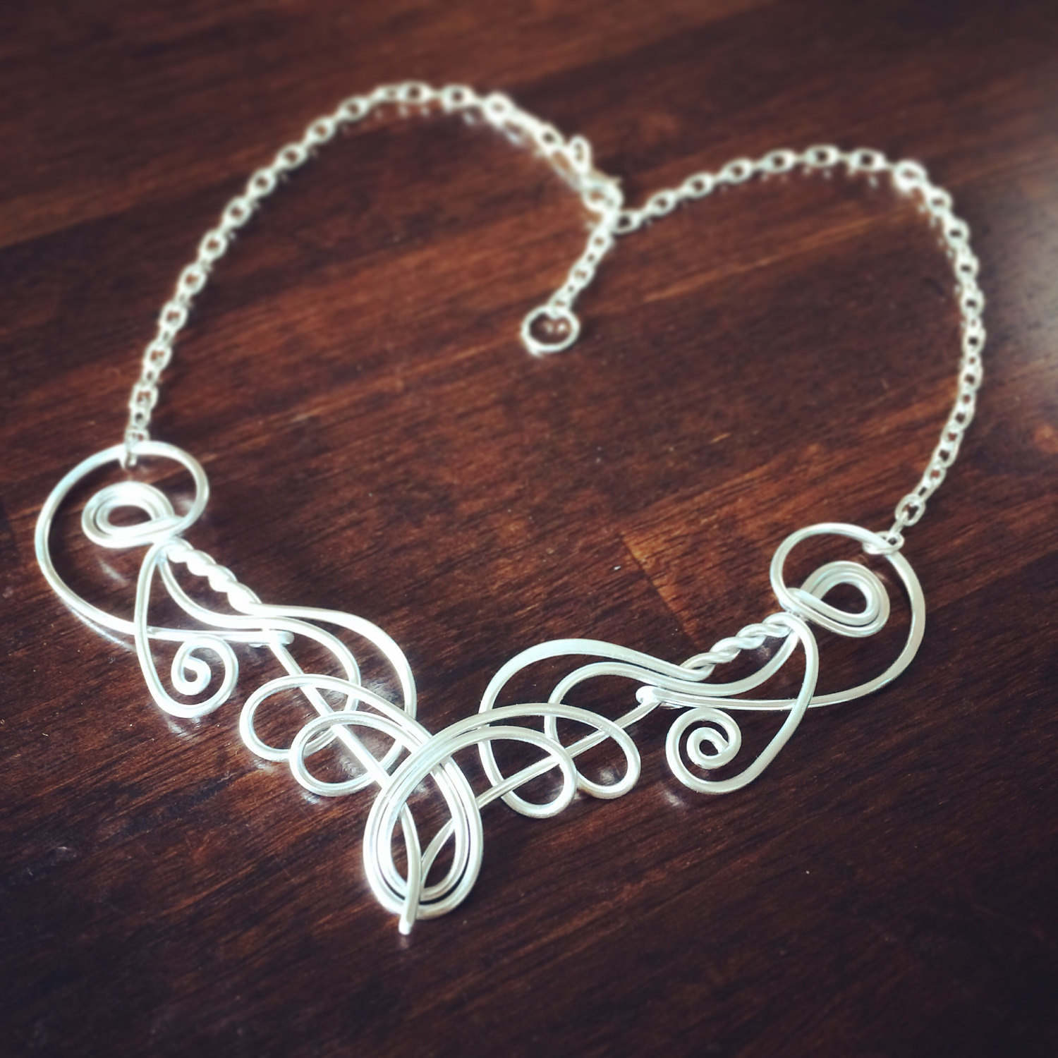 WOODLAND ELF Necklace Hand Wire Wrapped - Choose Your Own COLORS ...