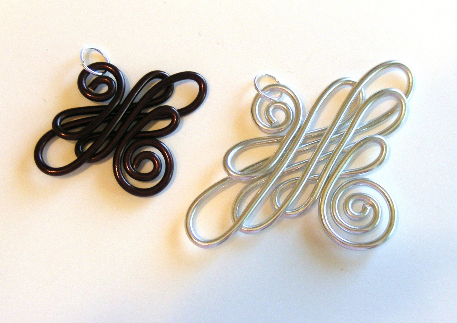 Celtic Renaissance Wire Work Pendant - Choose Your Own Color and Size ...