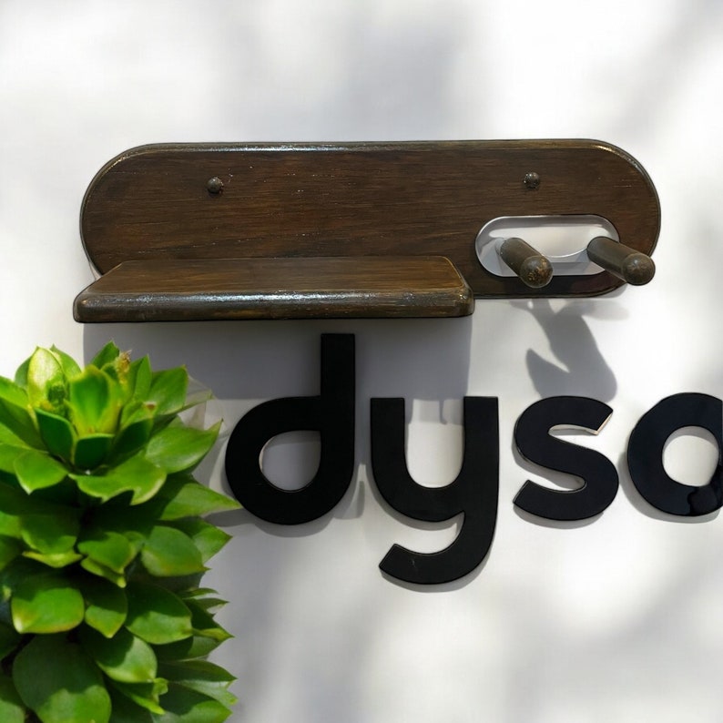 Dyson Hair Dryer Hanging Bracket by Wooden - Premium Wooden Stand With ...