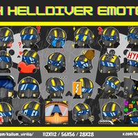 HELLDIVERS 2 ANIMATED EMOTE Bundle - Automatons, Salute Emote, Stalkers ...