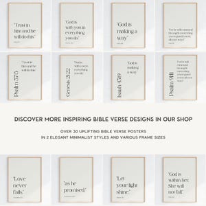 Inspirational Bible Verse Wall Art | Digital Download | Minimalist ...