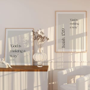 Bible Verse Wall Art Set of 2 | Christian Scripture Print | Psalm Bible ...