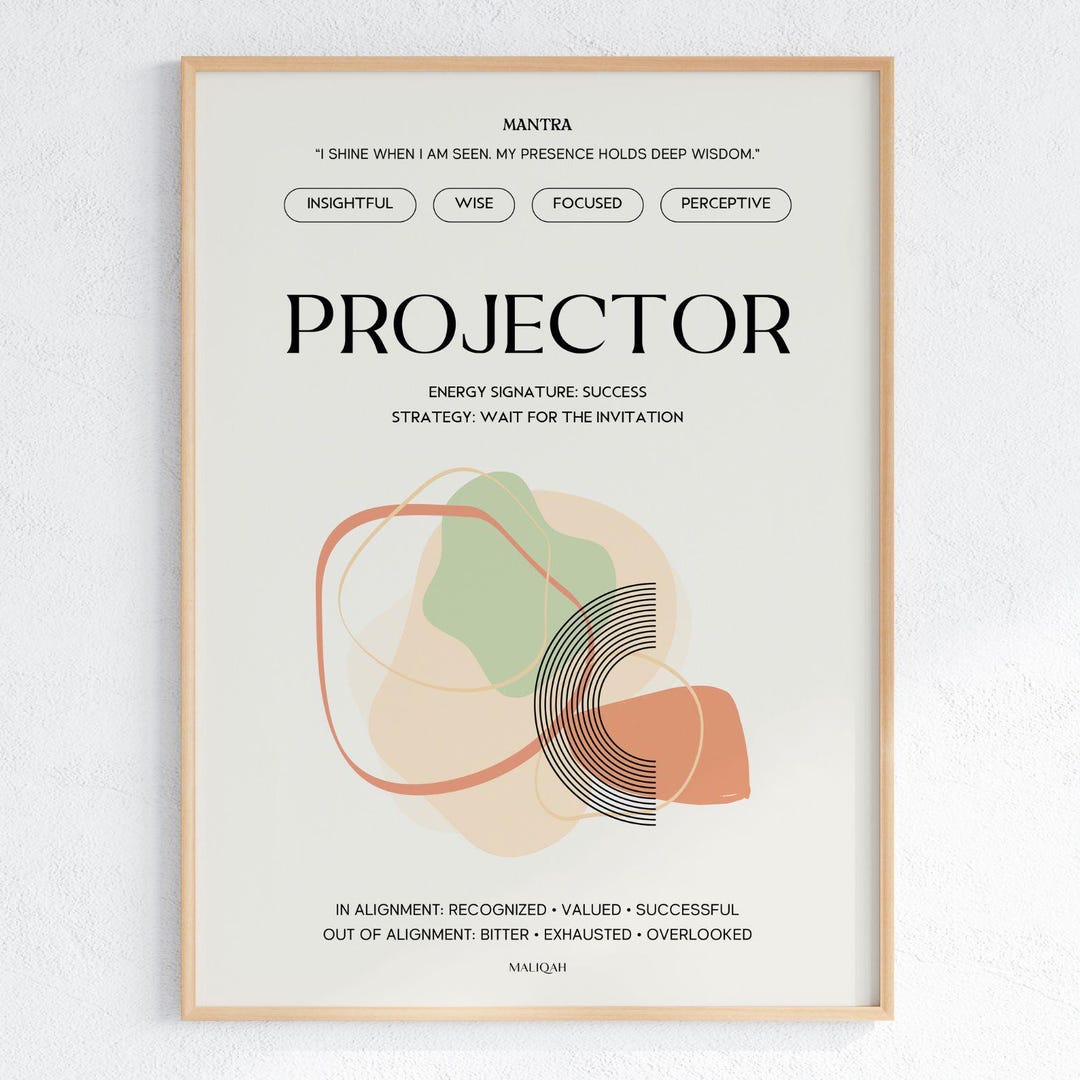 Human Design Projector Printable | Spiritual Wall Art | Minimalist ...