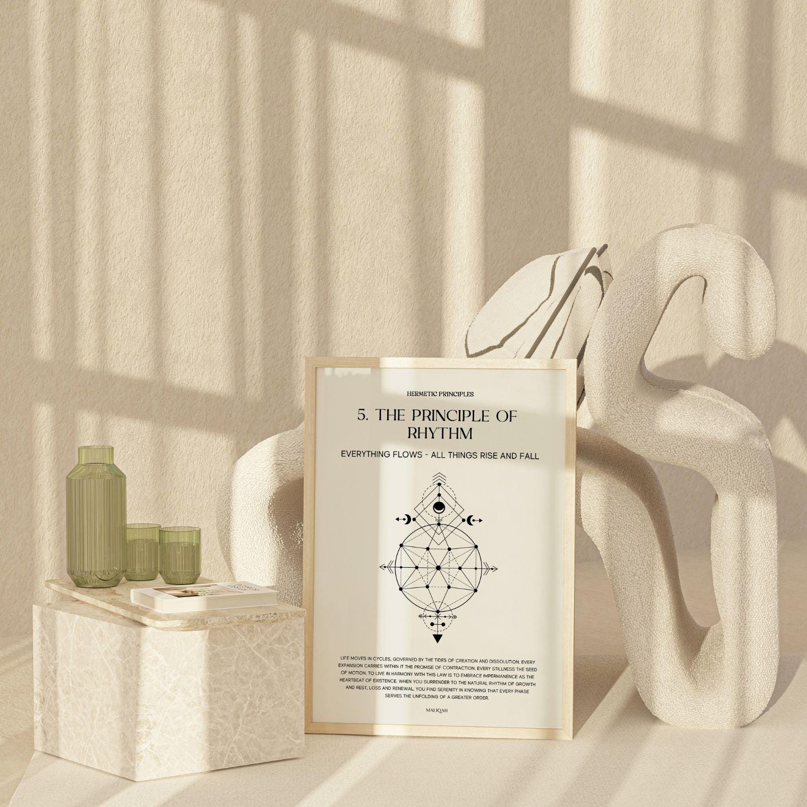 Hermetic Principles Poster Set of 7 Universal Laws | Alchemy & Mystical ...
