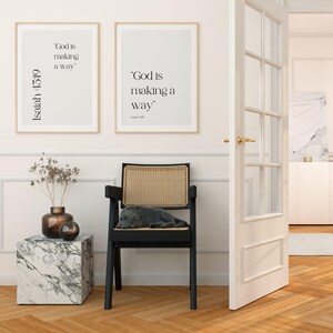 Inspirational Bible Verse Wall Art | Set of 2 | Digital Download ...