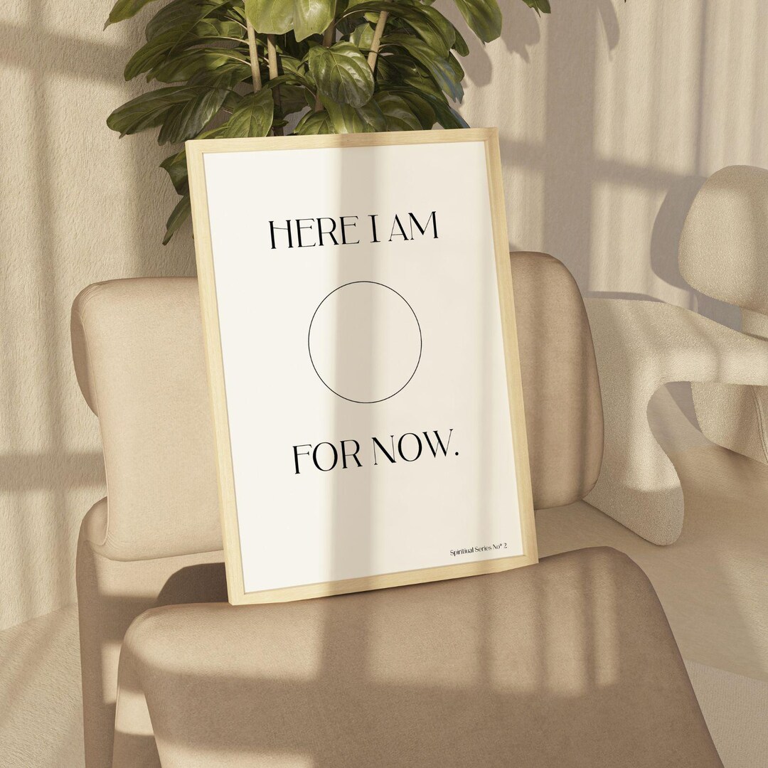 Mindfulness Wall Art | Spiritual Art Print | Minimalist Digital ...