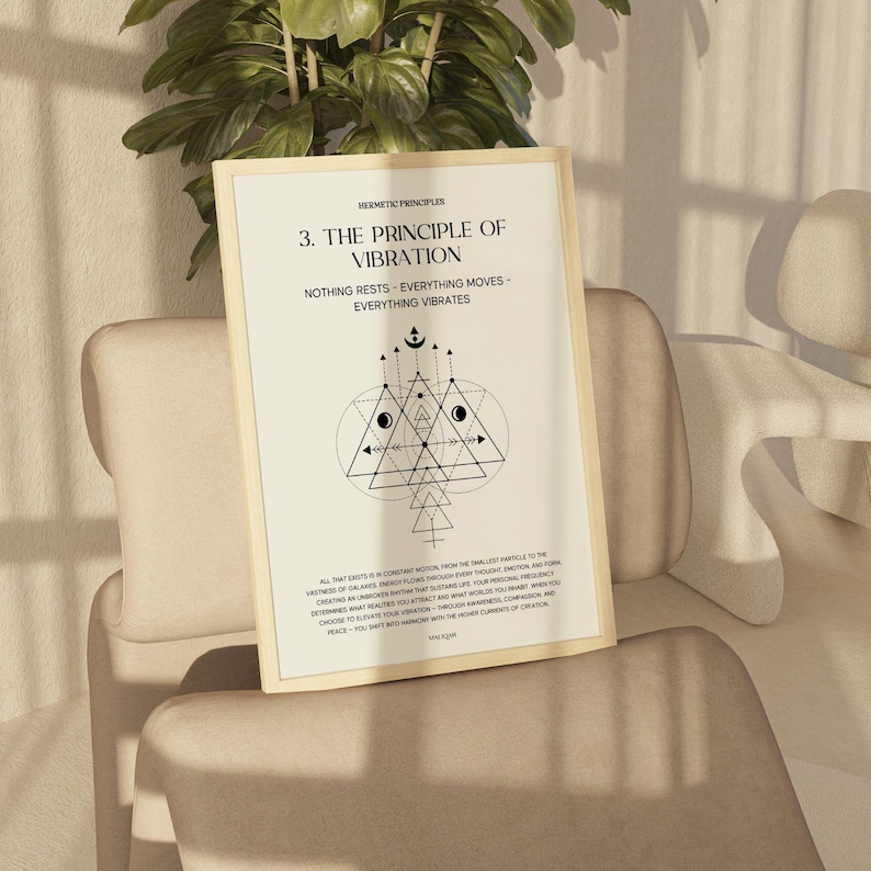 Hermetic Principles Poster Set of 7 Universal Laws | Alchemy & Mystical ...