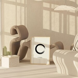 Karma Art Digital Poster | Ensō Print | Digital Download | Mindfulness ...