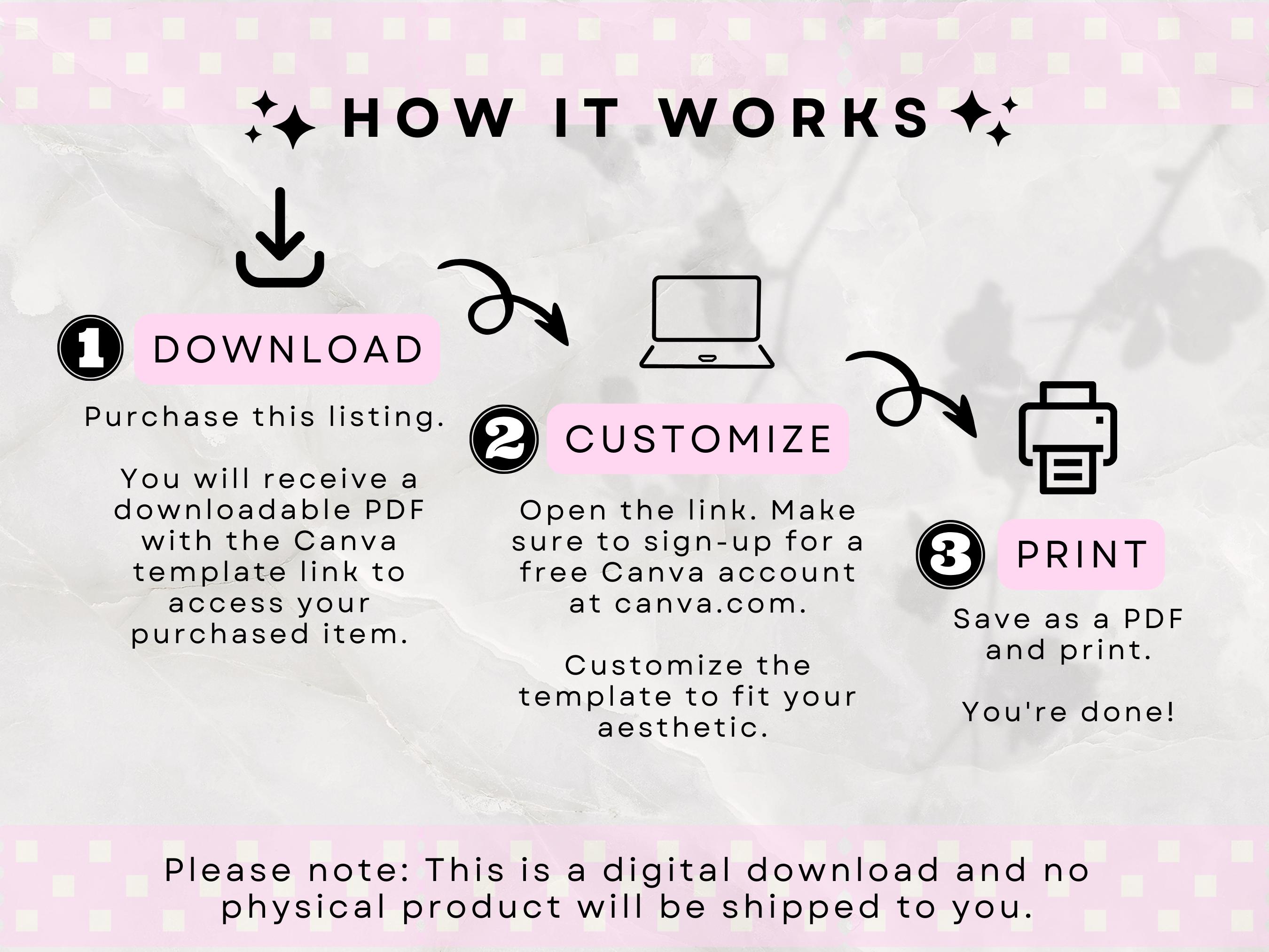 Sorority Resume Template and Cover Letter Pink Editable Canva Template ...