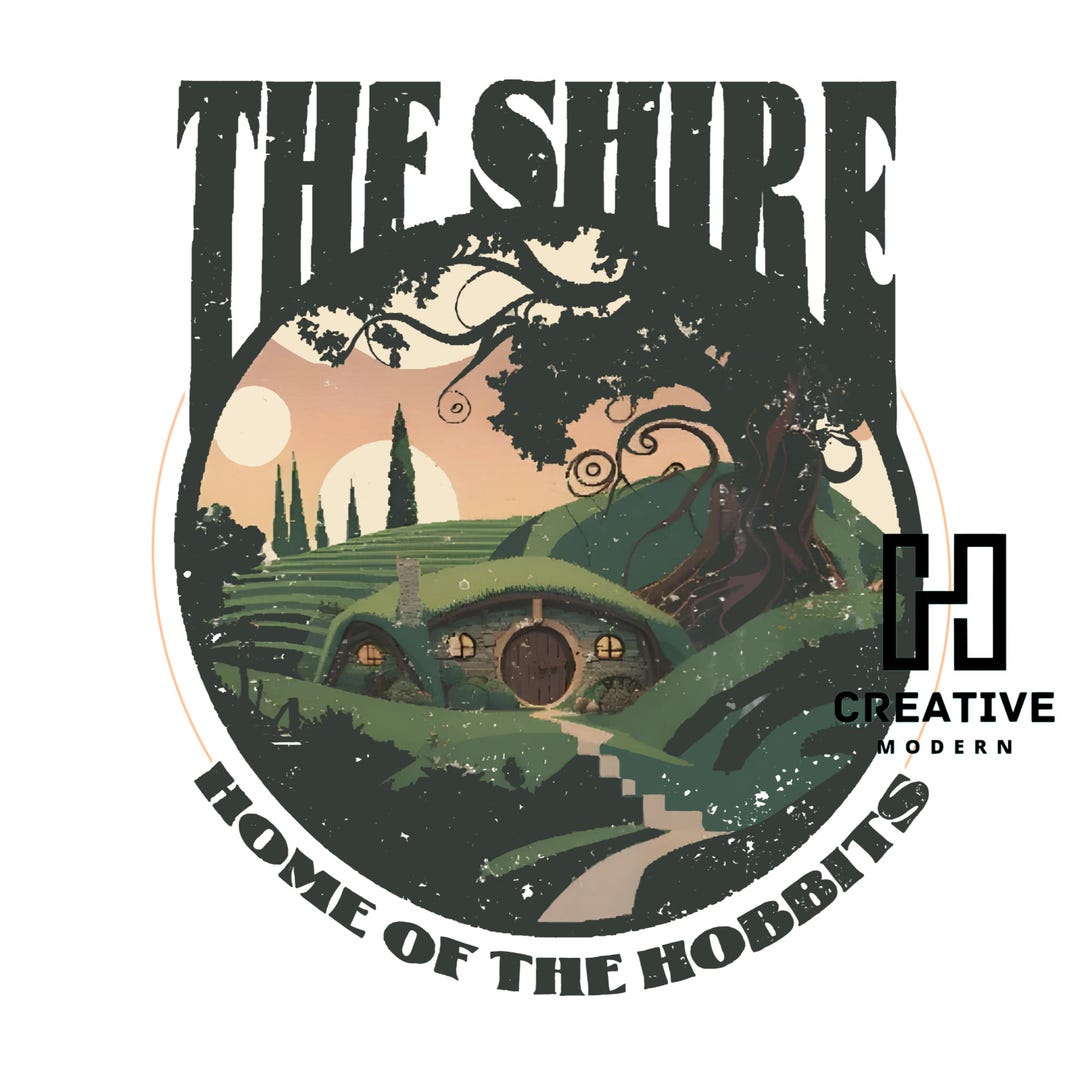 The Shire Home of the Hobbits PNG Digital Download, LOTR PNG Clipart ...