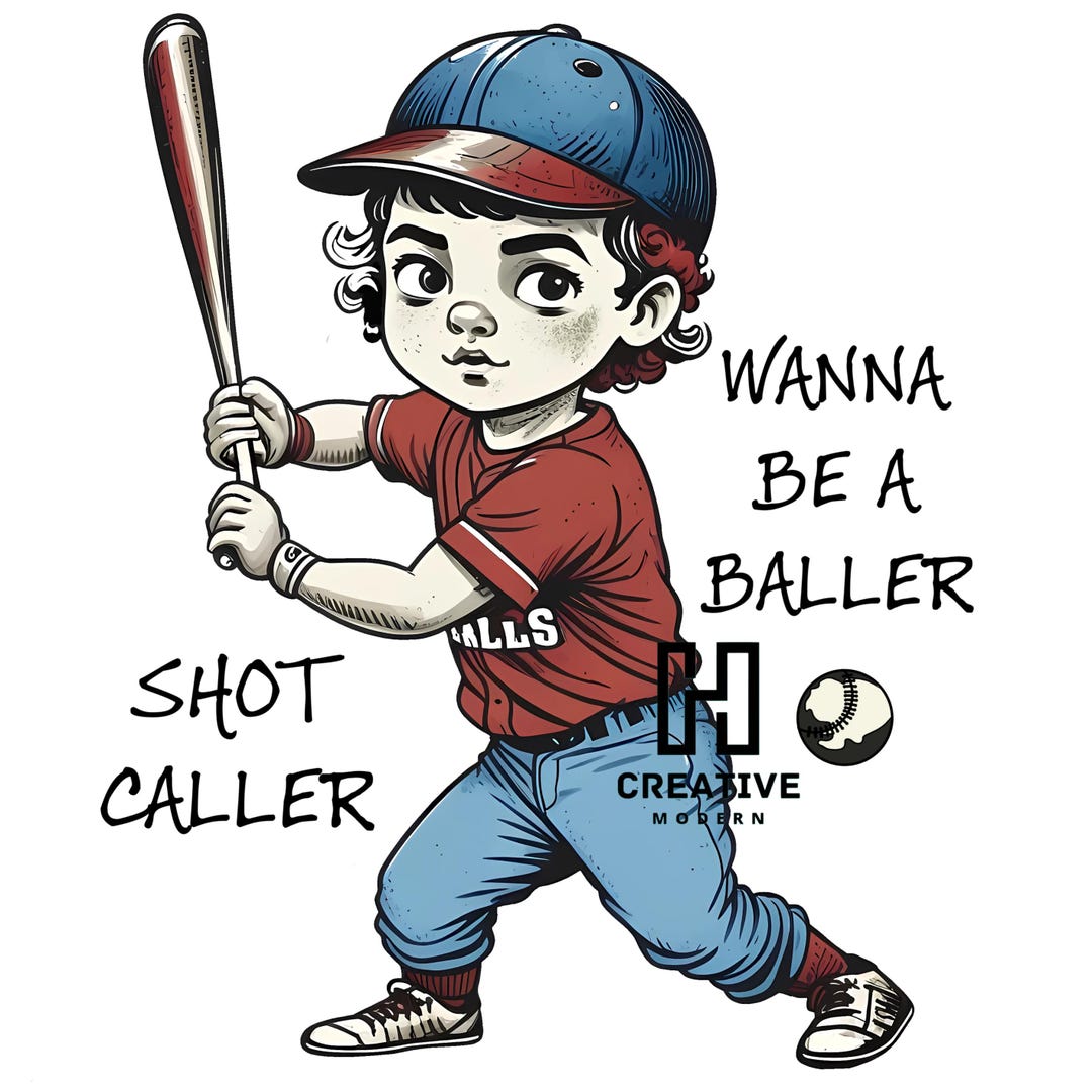 Retro Baseball Player PNG: Vintage Baller Design (digital Download) - Etsy