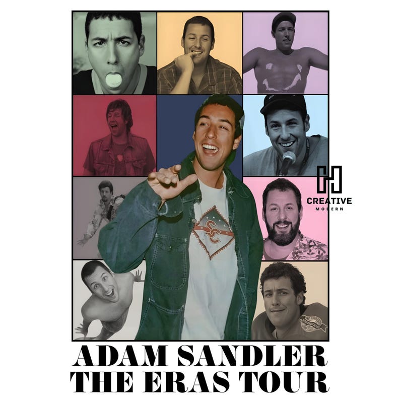 Adam Sandler T-shirt Design PNG: Retro 90s Bootleg Tee (digital ...
