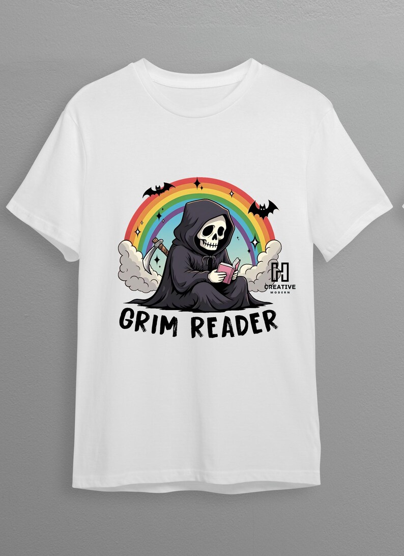 Grim Reader Png, Bookish Png, Book Png, Cute Grim Reader Png, Trendy ...