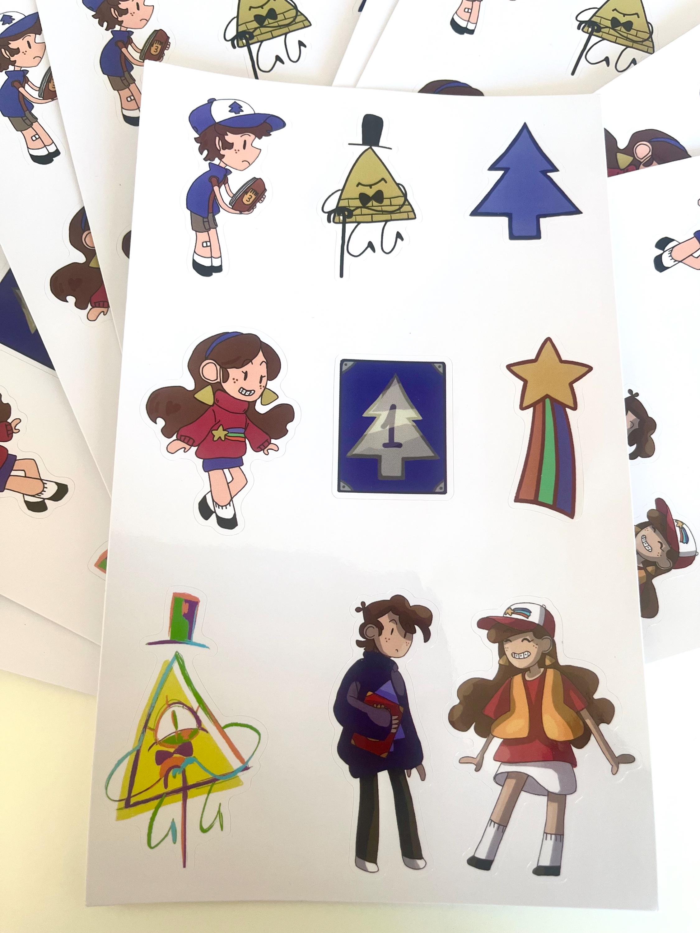 Stickersheet Gravity Falls - Etsy