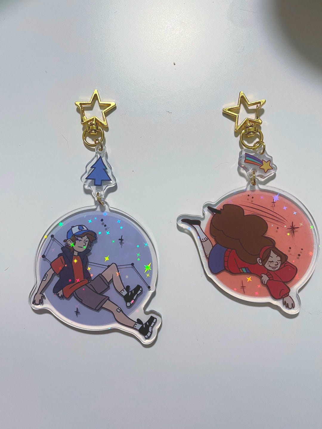 Gravity Falls Dipper Pines Acrylic Keychain - Etsy