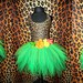 Girls Katy Perry Roar Costume Jungle Tutu Green Forest Fairy Tutu ...