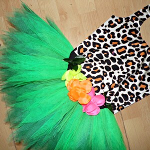 Childrens Katy Perry Roar Costume Jungle Tutu Green Forest Fairy Tutu ...