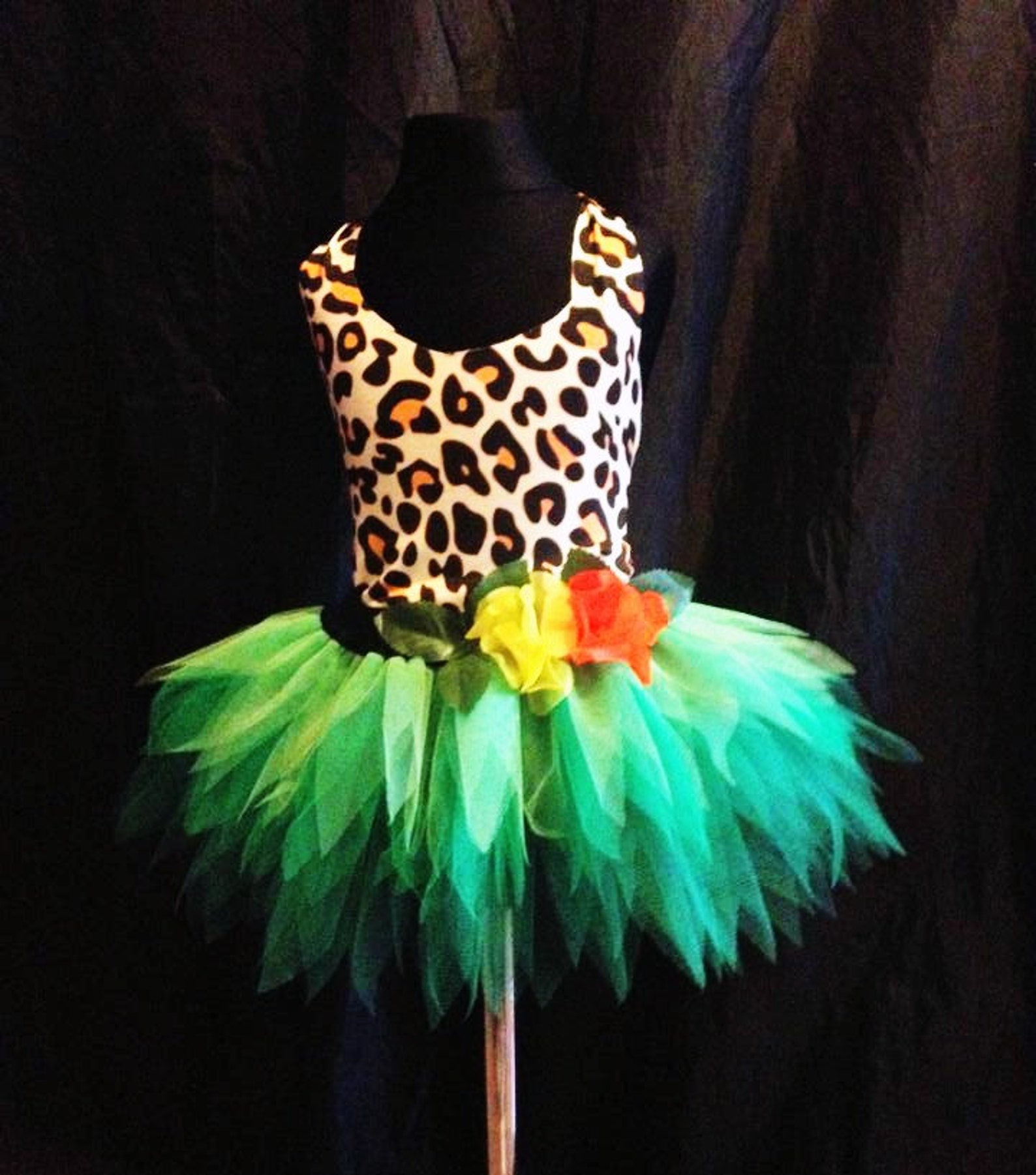 Childrens Katy Perry Roar Costume Jungle Tutu Green Forest | Etsy UK