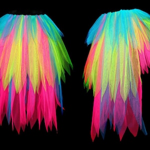 Multi Colour Neon Tutu With Longer Back - Hen Party Neon Tutus Adult ...