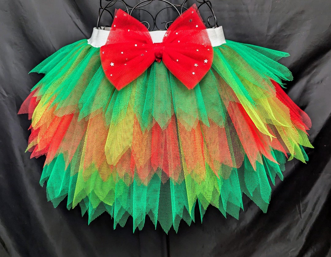 Children Elf Tutu Girls Christmas Tutu Skirt Merry Christmas Tutus ...
