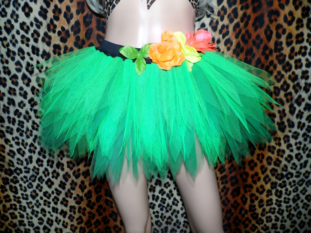 Children's Katy Perry Roar Costume Jungle Tutu Green Forest Fairy Tutu ...