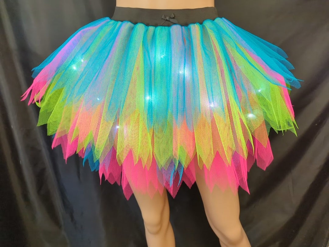 Ready to Post Neon Girls Tutu 11-12Y Neon Tutus Birthday - Etsy