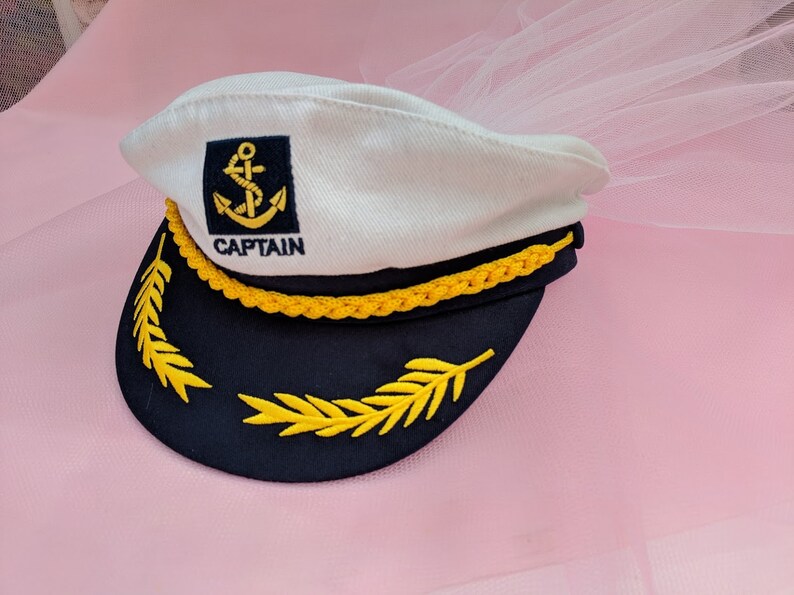 Aye Aye Captain! Sailor Bride to Be Nautical Hen Party Captain Hat With ...