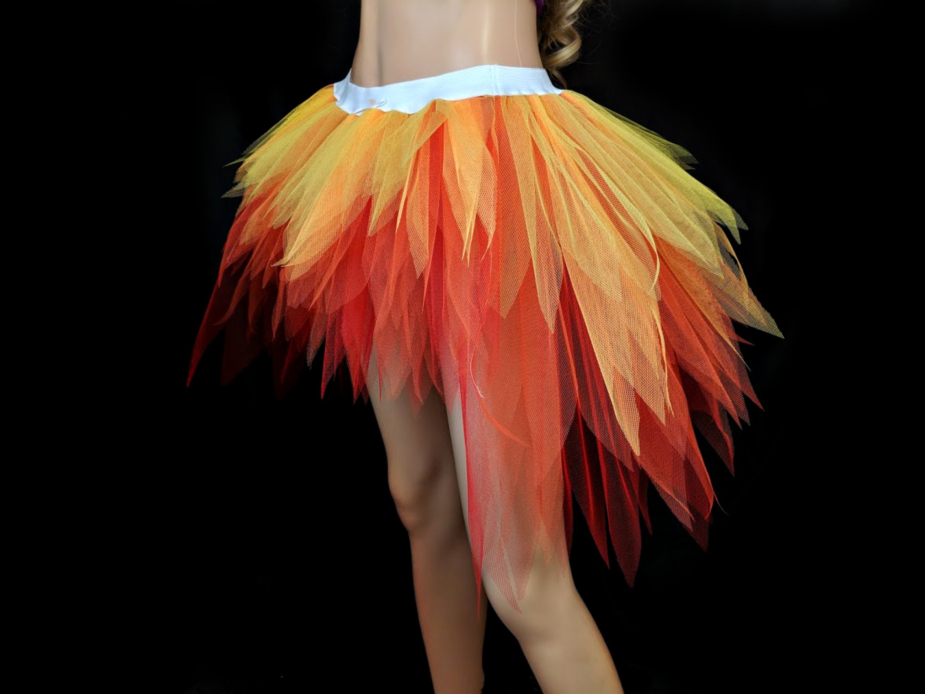 PLUS Size Fire Tutu With Longer Back Halloween Tutu Devil - Etsy UK