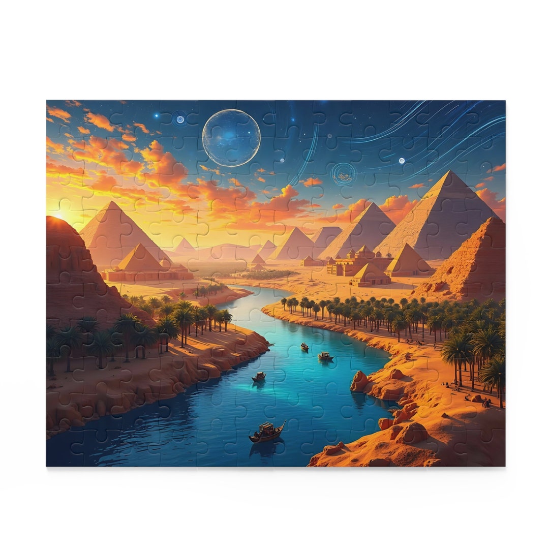 Jigsaw Puzzle, ANCIENT EGYPTIAN PYRAMIDS, 120, 252, 500-piece Variants ...