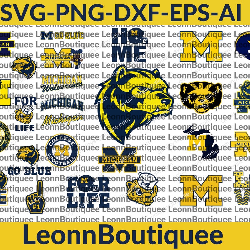 Michigan Wolverine Logo Svg - Etsy