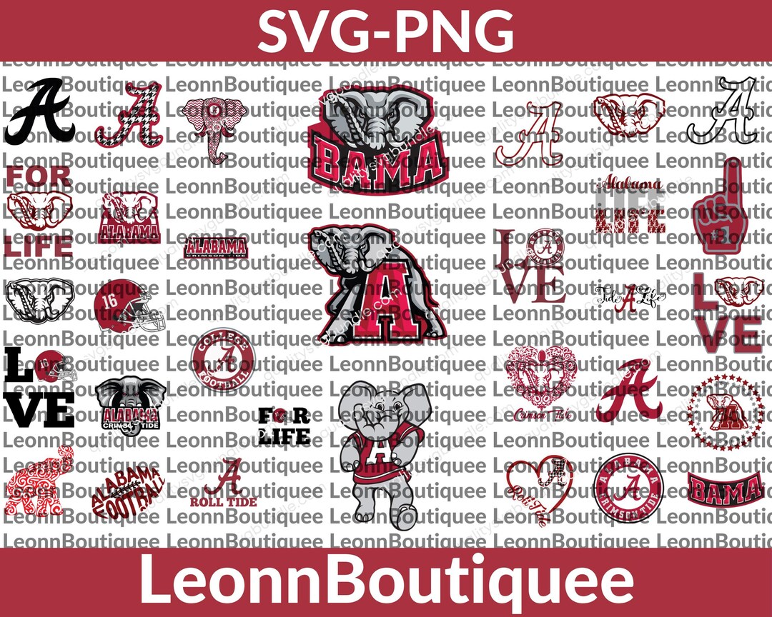 Newest Package Alabama Crimson SVG, Football Svg, Digital Files, Svg ...