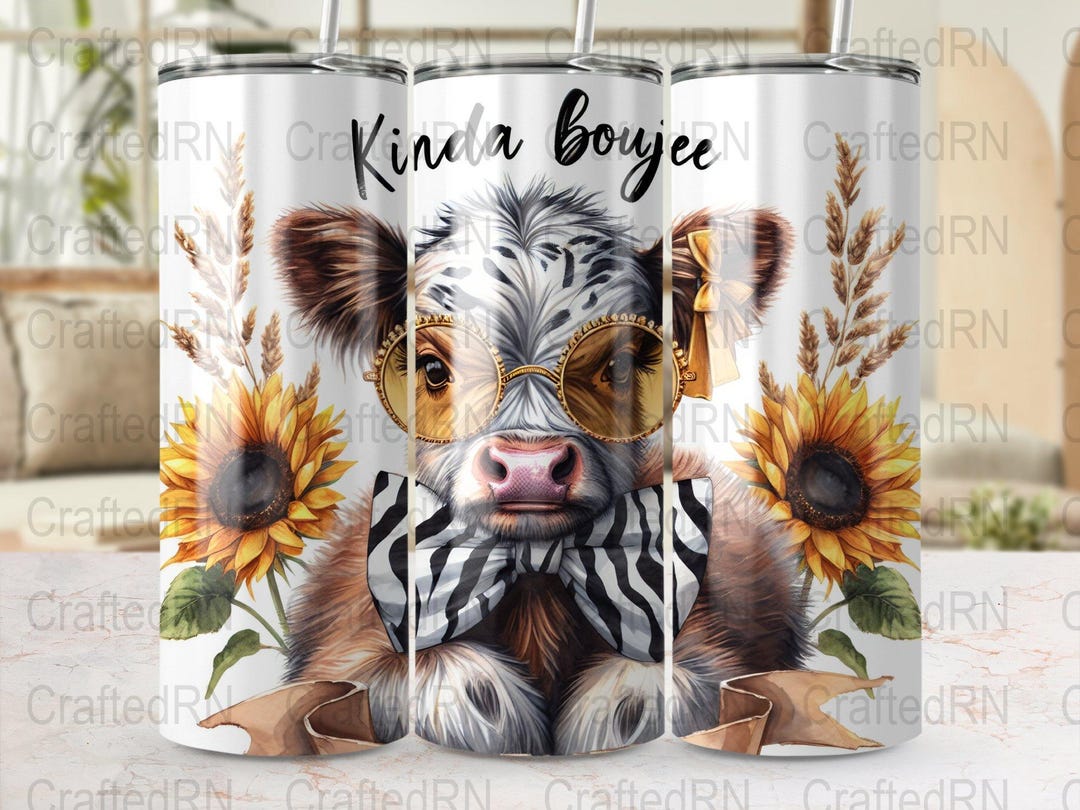 Cute Cow Printable Art, Sunflower Cow Decor, Cow Digital Download ...