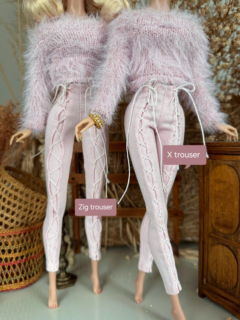 1:6 12" Fashion Dolls / FR Integrity Toys Dolls Pink Trousers - Etsy