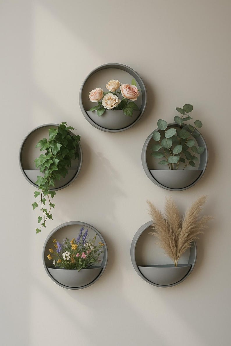 Circular Wall Planter 3D Print STL File (digital Download) - Etsy