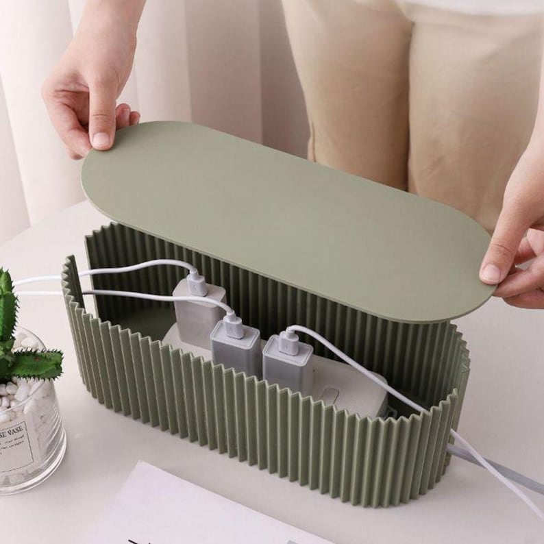 Cable Organizer Box 3D STL File: Elegant Cord Storage Solution (digital ...