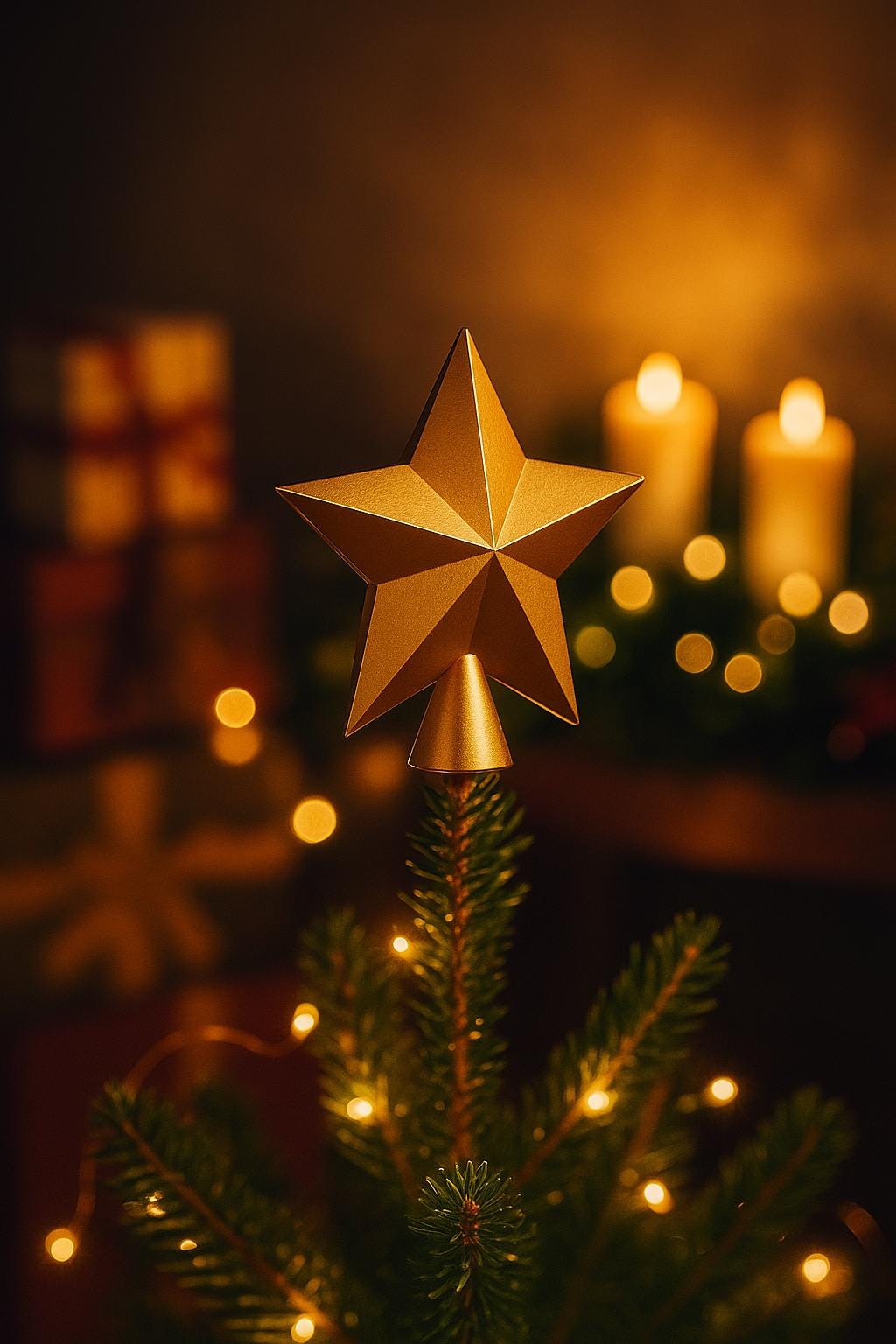 3D Printed Star Christmas Tree Topper STL File (digital File) - Etsy