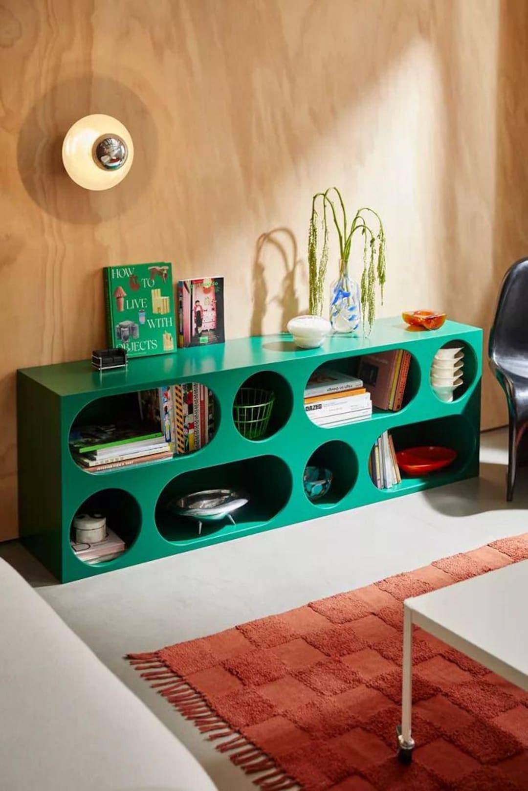 Geometric Storage Shelf 3D Model: Retro Bookshelf STL File (digital ...