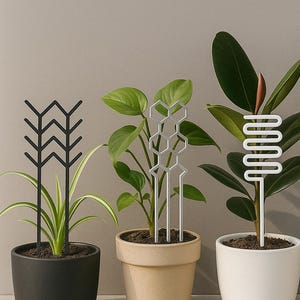 Modern Plant Support Set STL Files – 3D Printed Geometric Stakes ...