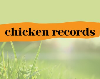Chicken Record Printable - Etsy