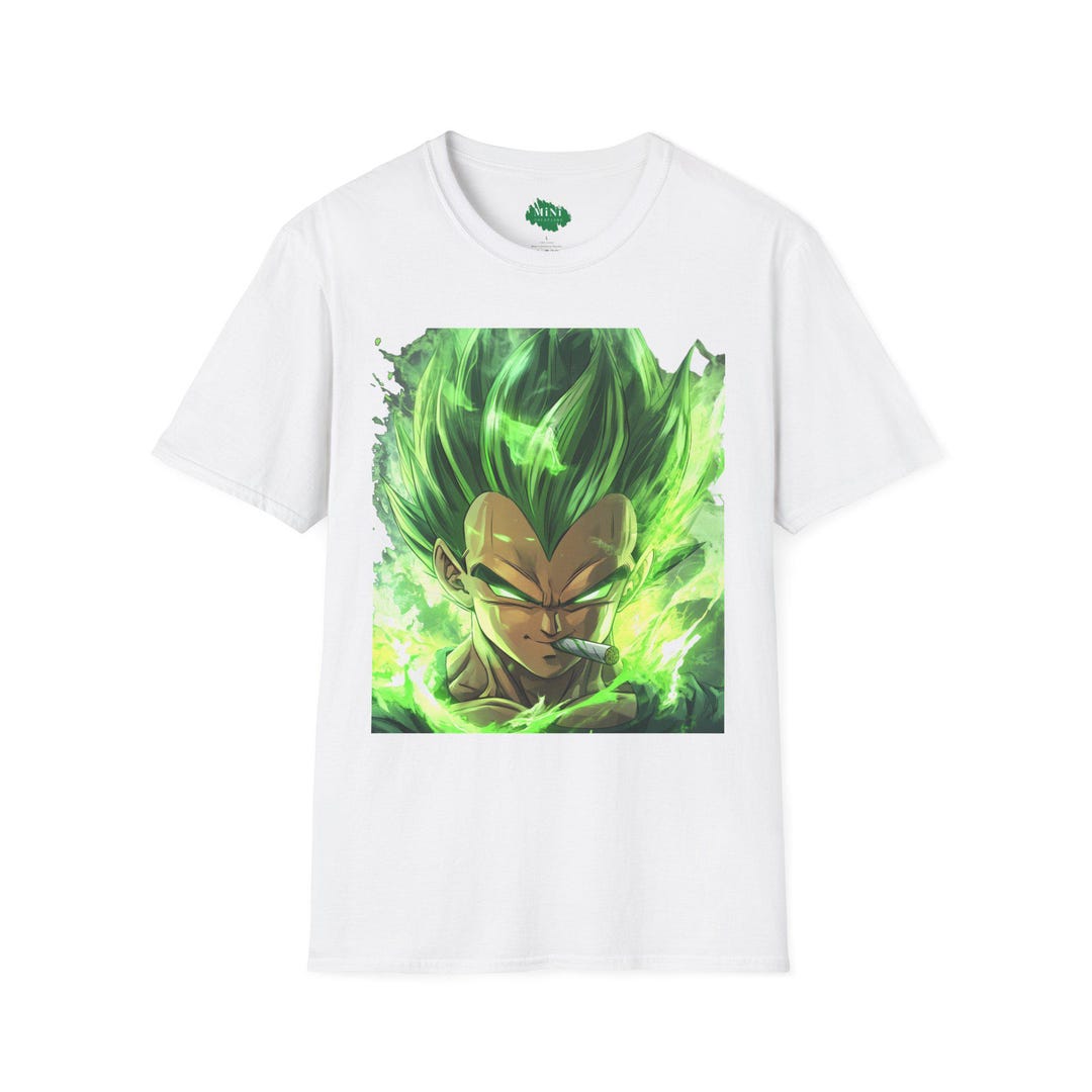 Dragon Ball Z Vegeta Power up Unisex T-shirt, Anime Shirt, Weed Joint ...