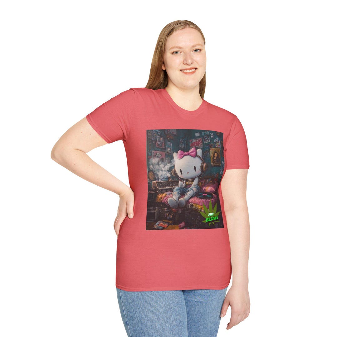 Hello Kitty Smoking Weed T-shirt - Etsy