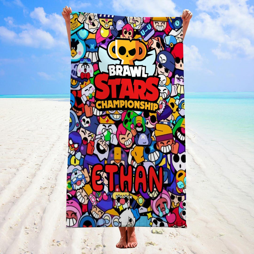 Personalized Brawl Stars Championship Beach Towel: Gamer Gift ...