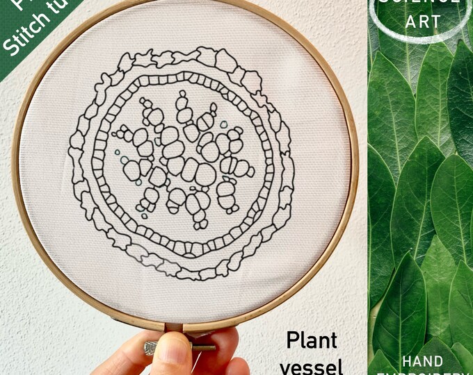 Plant Hand Embroidery Pattern Pdf, Science Embroidery, Botanical ...
